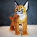 BIG CARACAL Plush Toy Made to Order, 3D Realistic Wild Cat Plushie ...