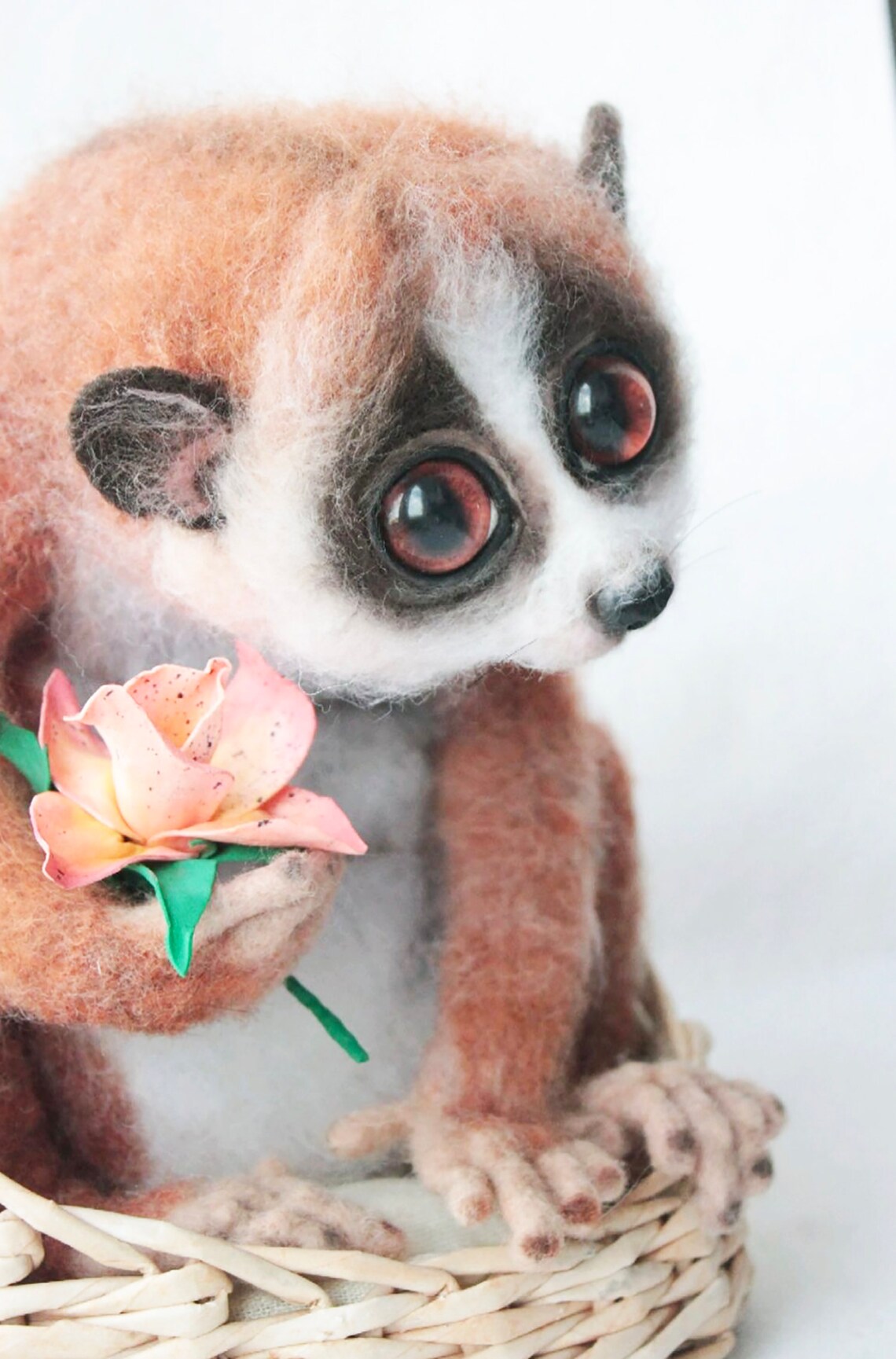 Needle Felted LEMUR Felted Lemur Felt Baby Lemur Needle | Etsy