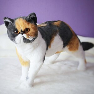 CALICO Cat Plush Kitty Toy Made to Order, 3D Realistic Cat Plushie ...