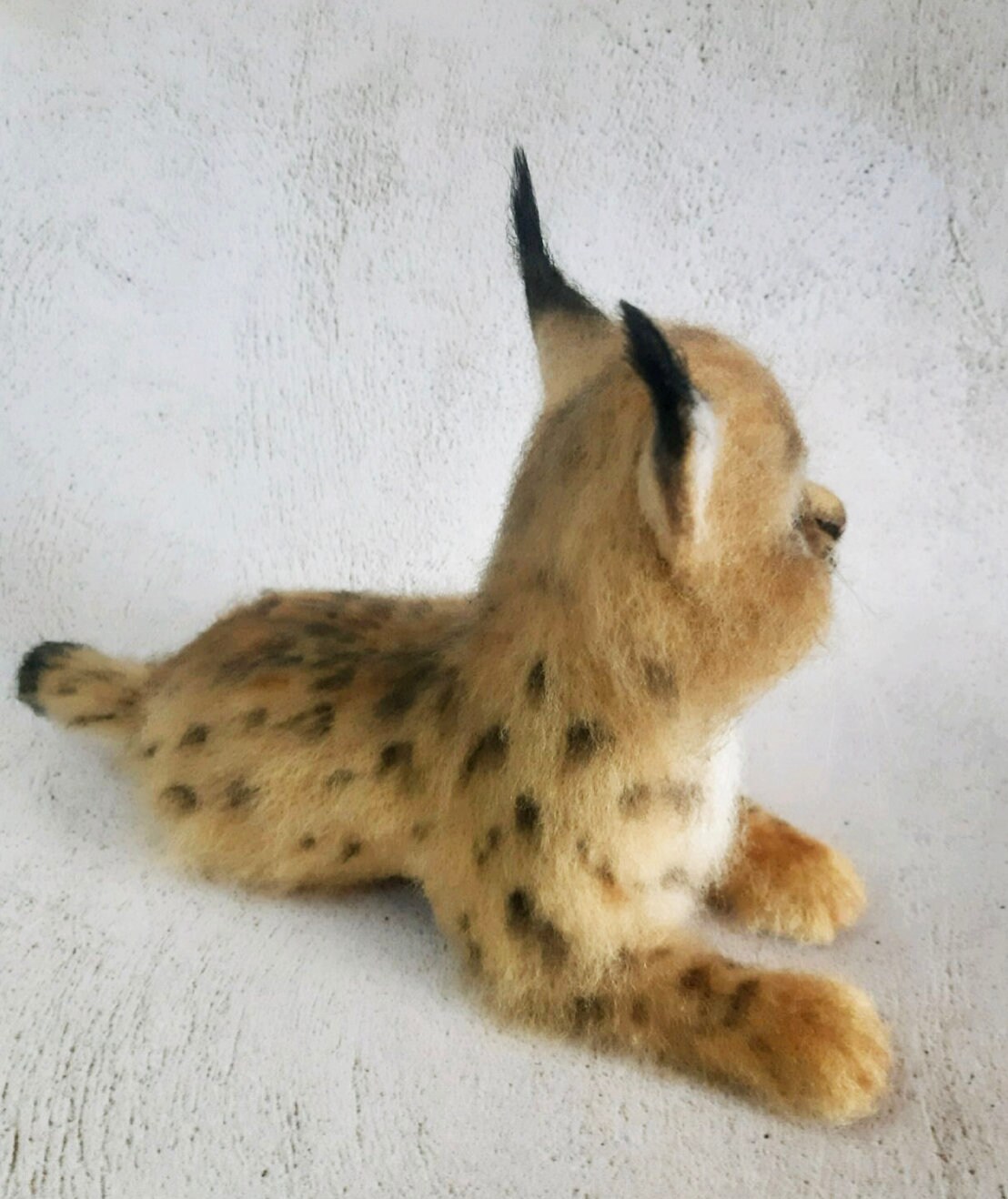 LYNX Kitten Needle Felted, Collectible Realistic Animals, Handmade ...
