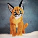 BIG CARACAL Plush Toy Made to Order, 3D Realistic Wild Cat Plushie ...