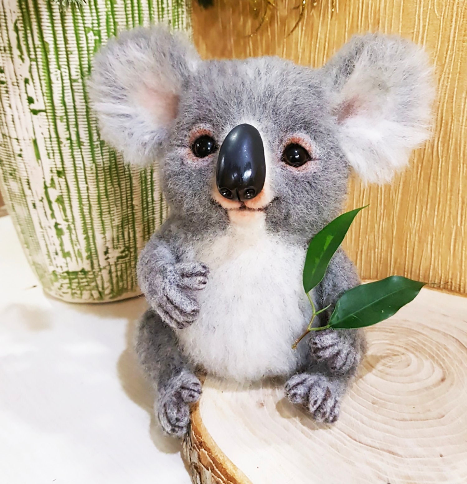 FELT KOALA BONNIE Needle Felted Koala Felted Koala Koala - Etsy