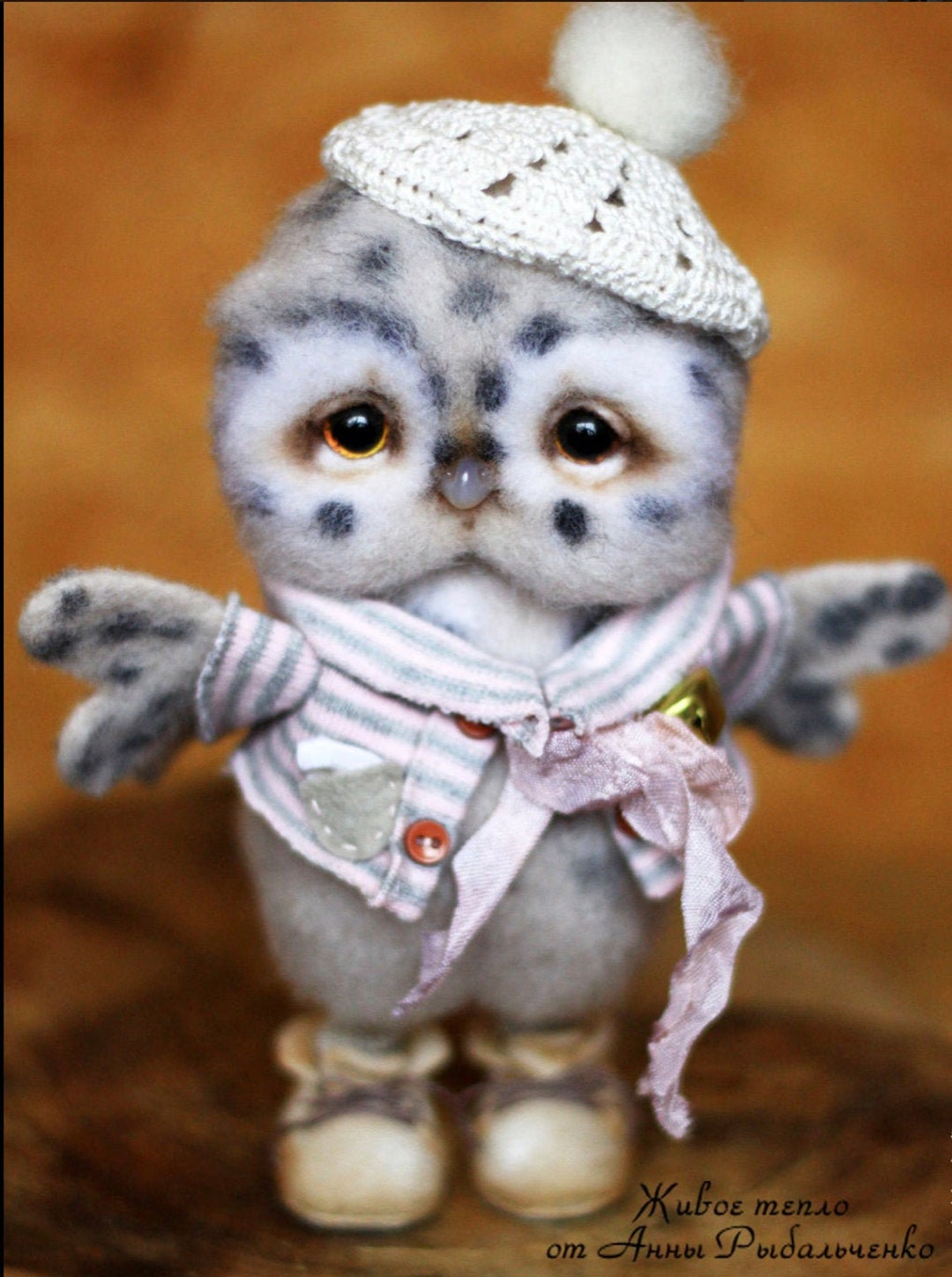 BABY OWL Needle Felted, Realistic Animals, Handmade Gifts and Toys ...