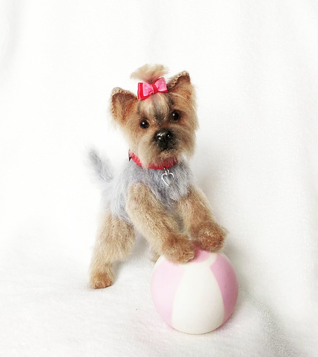 MINIATURE DOG, Knitted York Doll, Hand Knitted Dog, Felt 3D York ...