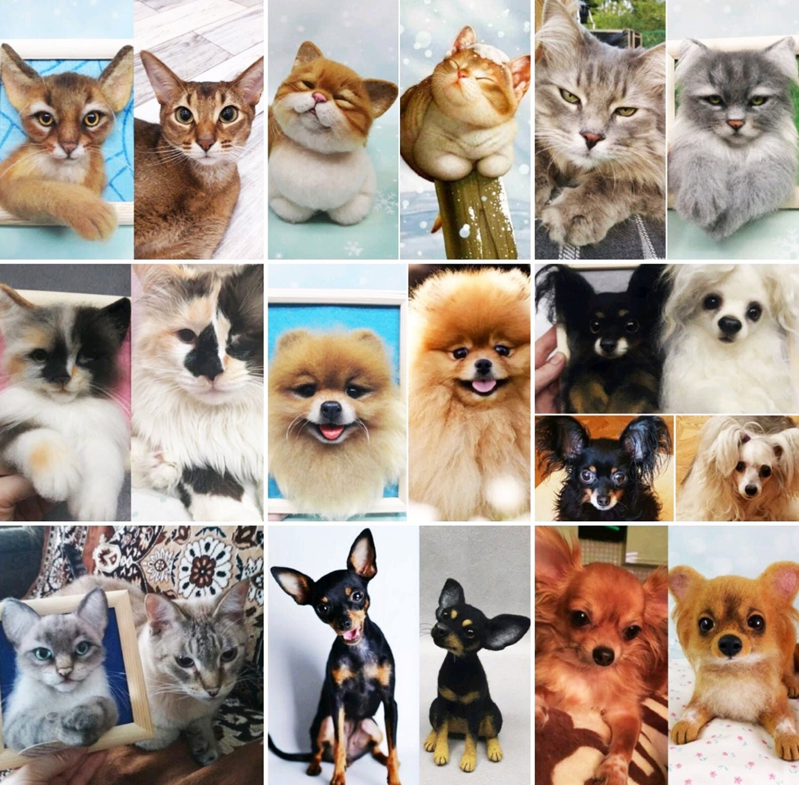 CUSTOM CAT PORTRAIT Personalized Pet Portrait 3d Cat in - Etsy