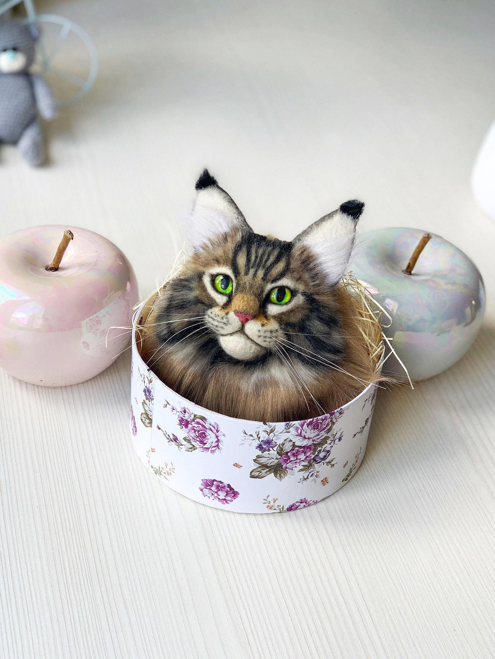 CUSTOM CAT KEY Chain Portrait From Photo, Cat Face Charm, Cat Portrait ...