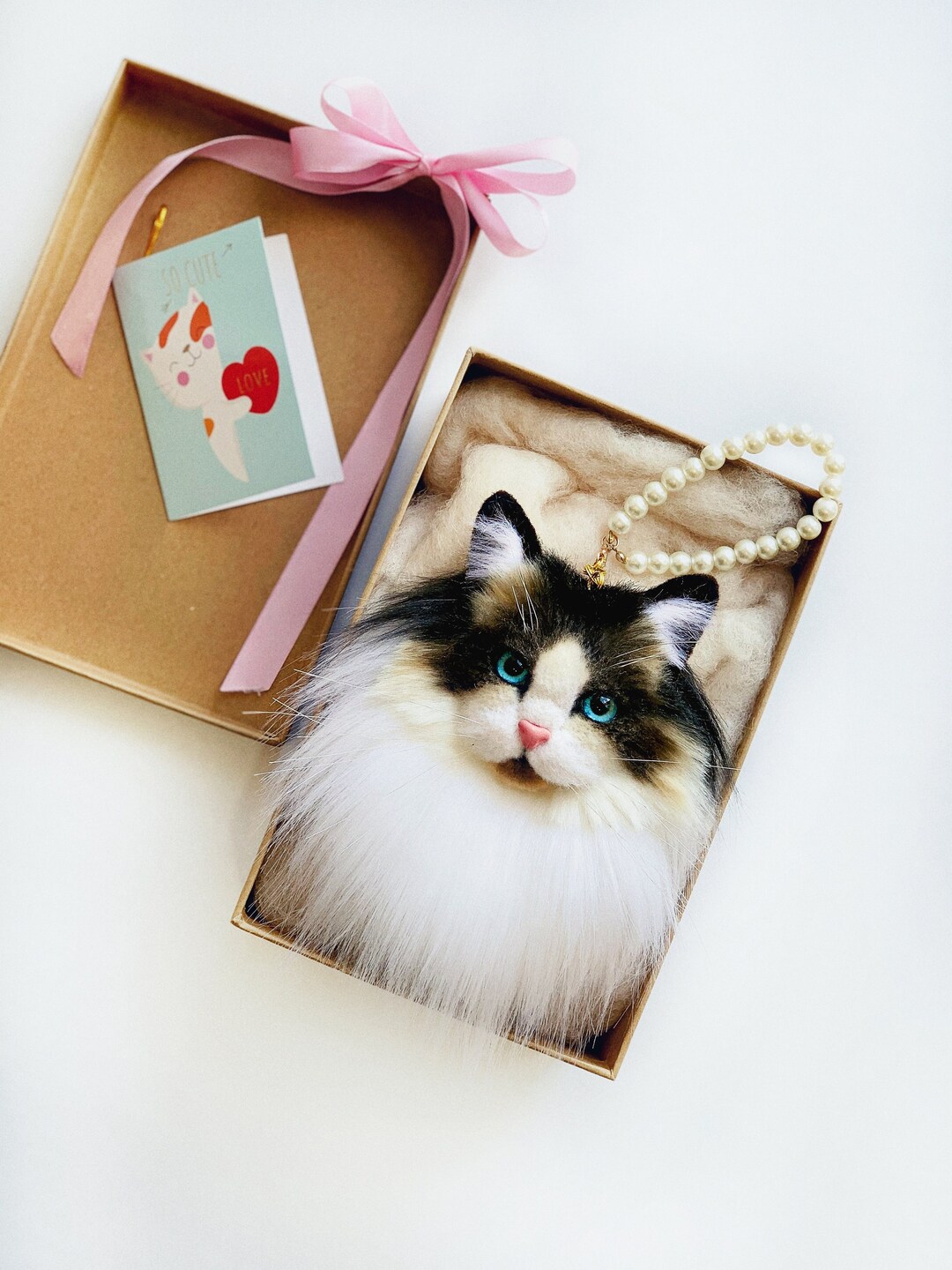 CUSTOM CAT KEY Chain Portrait From Photo, Cat Face Charm, Cat Portrait ...