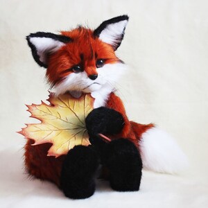 FOX PUPPY Plushie Made to Order, Stuffed Fox, 3D Realistic Art Doll, 3D ...