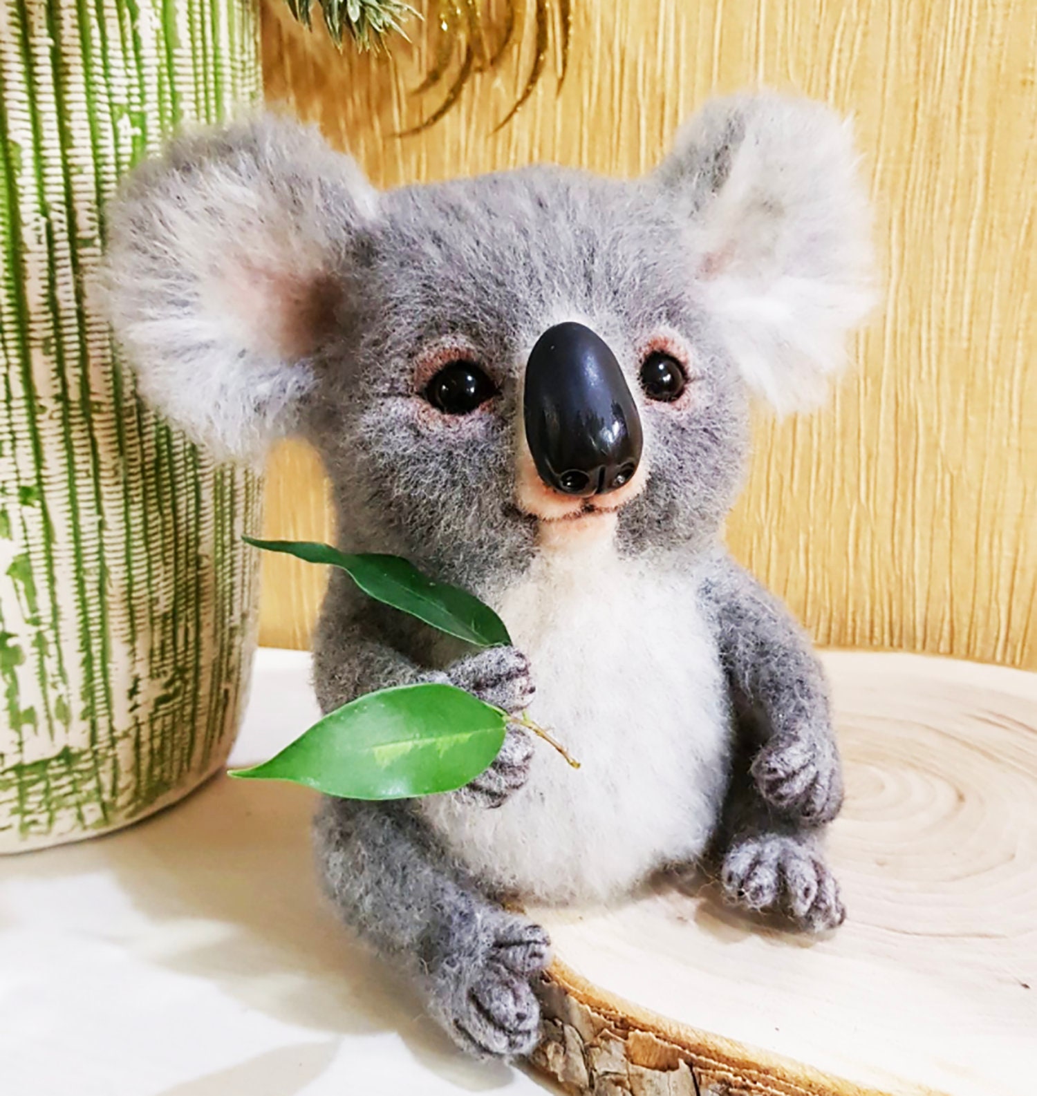 FELT KOALA BONNIE Needle Felted Koala Felted Koala Koala - Etsy