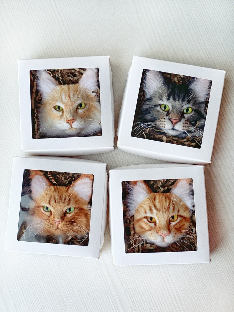 CAT BROOCH From PHOTO, Cat Face Brooch, Cat Portrait Brooch, Animal ...