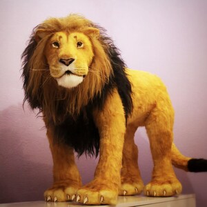 The LION KING, BIG Lion Plushie, Stuffed Animal, 3D Realistic Lion ...