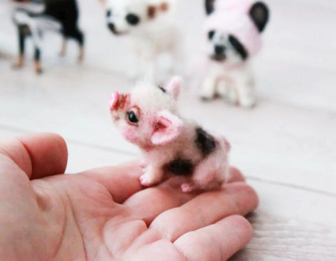 MINI PIGLETT From PHOTO, Felted French Pig, Custom Felted Pig, Custom ...