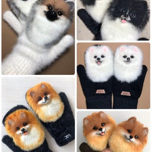 OWL MITTENS, Mittens With Bird, Gloves for Women, Mittens Christmas ...