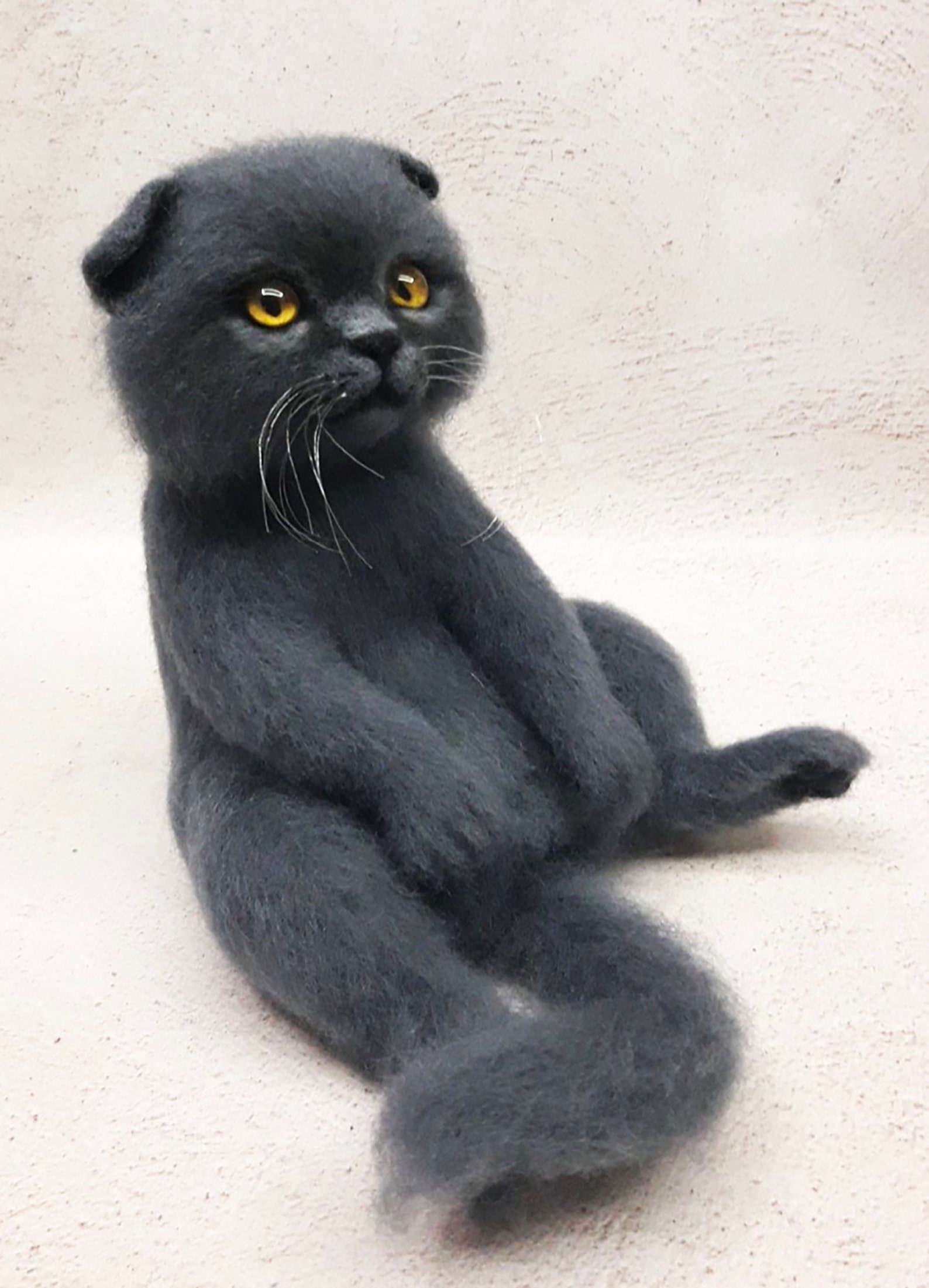 CAT VASYA Needle Felted Collectible Realistic Animals | Etsy