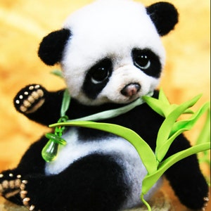 BABY PUNDA Amy Needle Felted, Realistic Animals, Handmade Gifts and ...