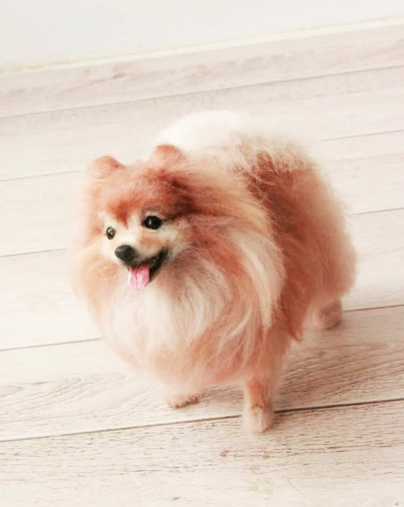 CUSTOM MINI Dog Statue From PHOTO, Felted 3D Puppy, Replica Dog, Custom ...
