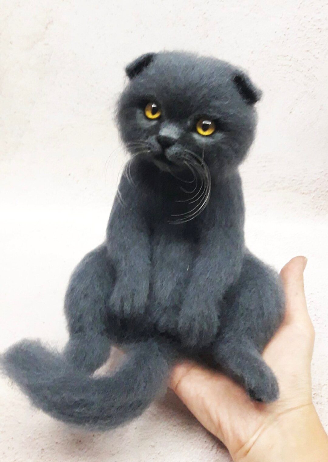CAT VASYA Needle Felted, Collectible Realistic Animals, Handmade Gifts ...
