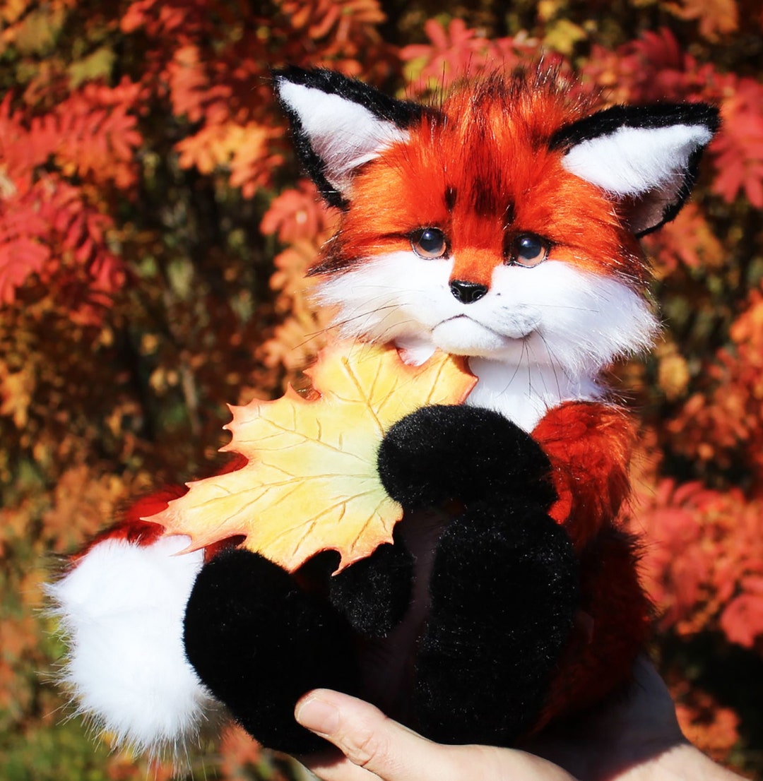FOX PUPPY Plushie Made to Order, Stuffed Fox, 3D Realistic Art Doll, 3D Fox Plush Toy, Fox ...