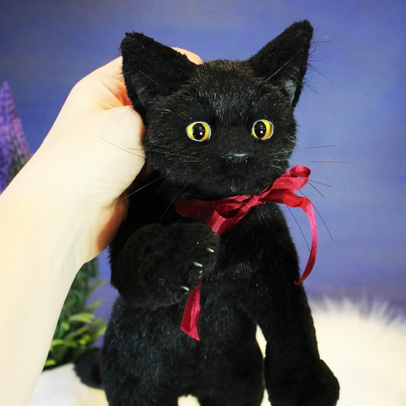 Black Stuffed Cats - Etsy