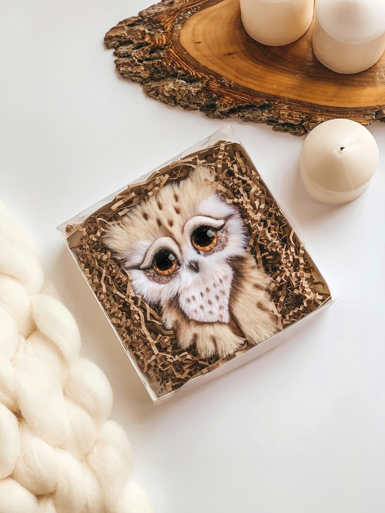 OWL BROOCH From PHOTO Owl Face Brooch Owl Portrait Brooch - Etsy
