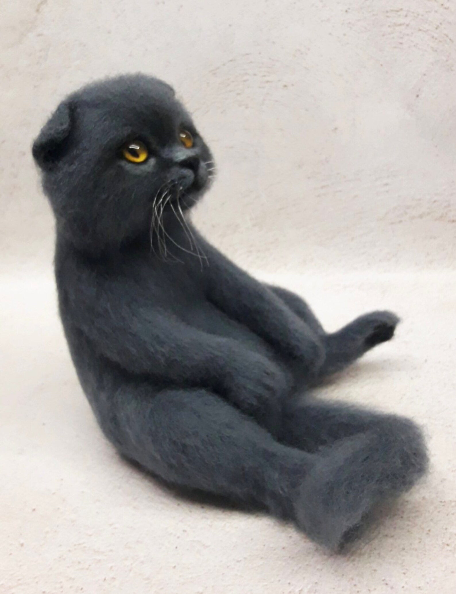 CAT VASYA Needle Felted Collectible Realistic Animals | Etsy