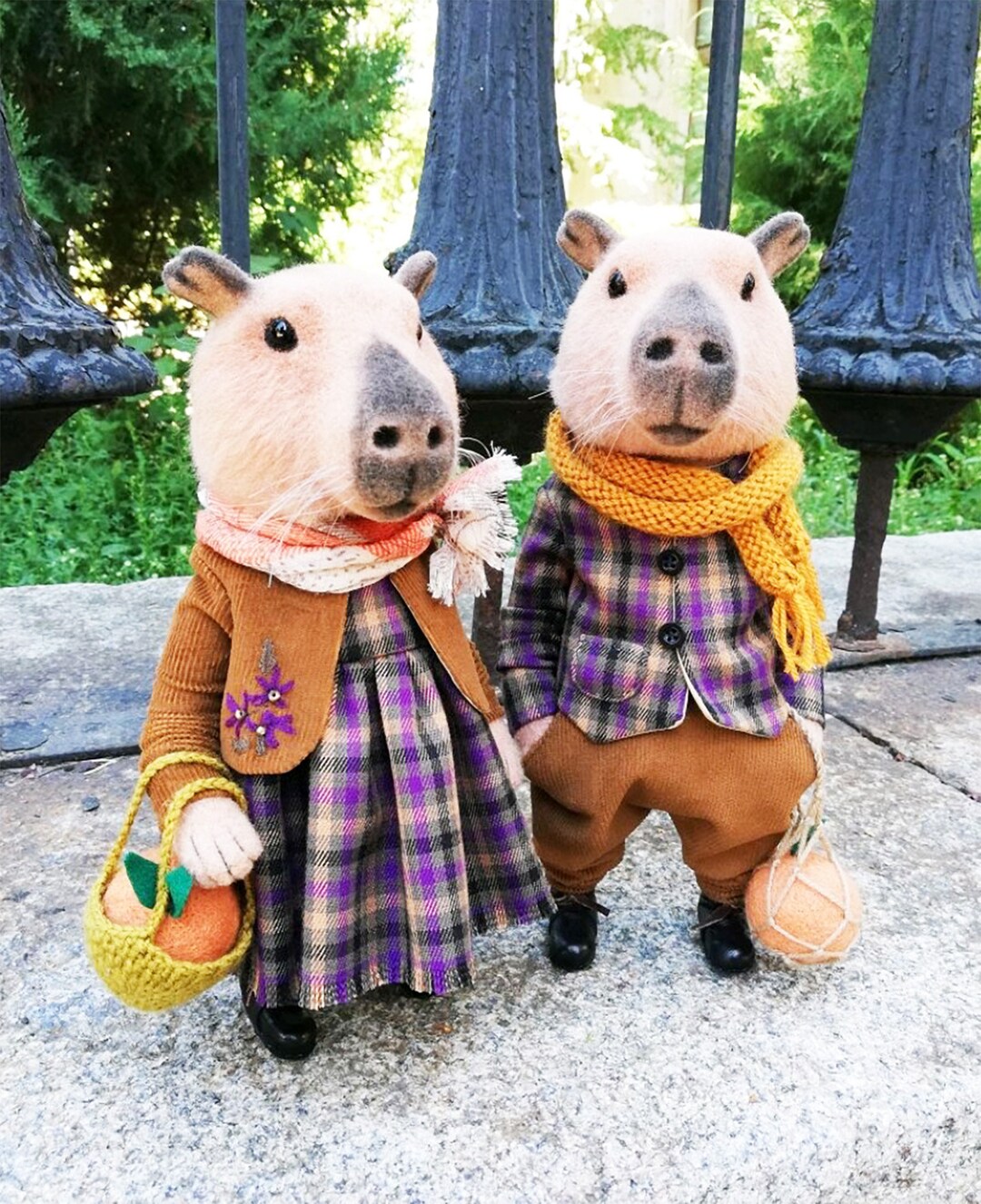 Big Felt Capybara Art Doll - Etsy