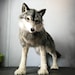 BIG ADULT WOLF Plushie Made to Order, Stuffed Wolf, 3D Realistic Art ...