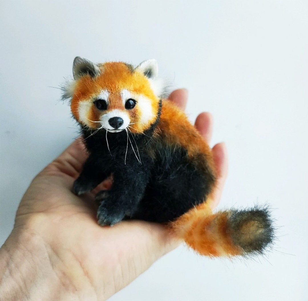 MINI Red Panda Plush Toy, Posable - Etsy