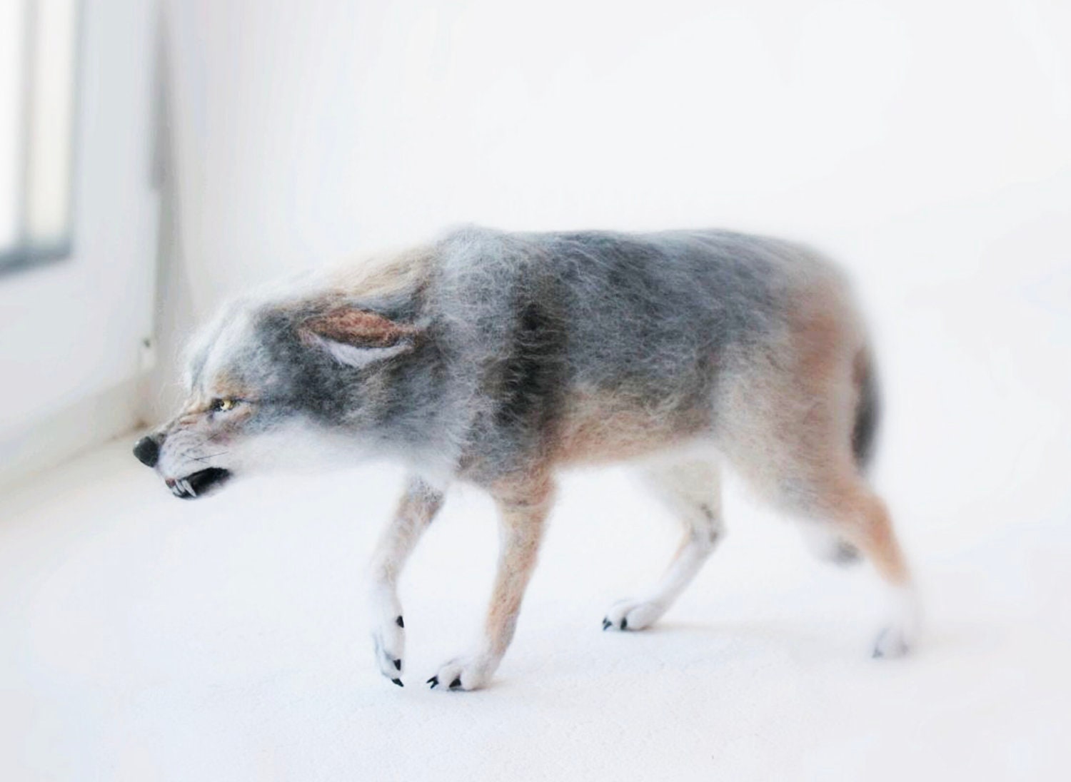 CUSTOM WOLF GERDA Felted Wolf Replica Wolf Pet Portrait | Etsy