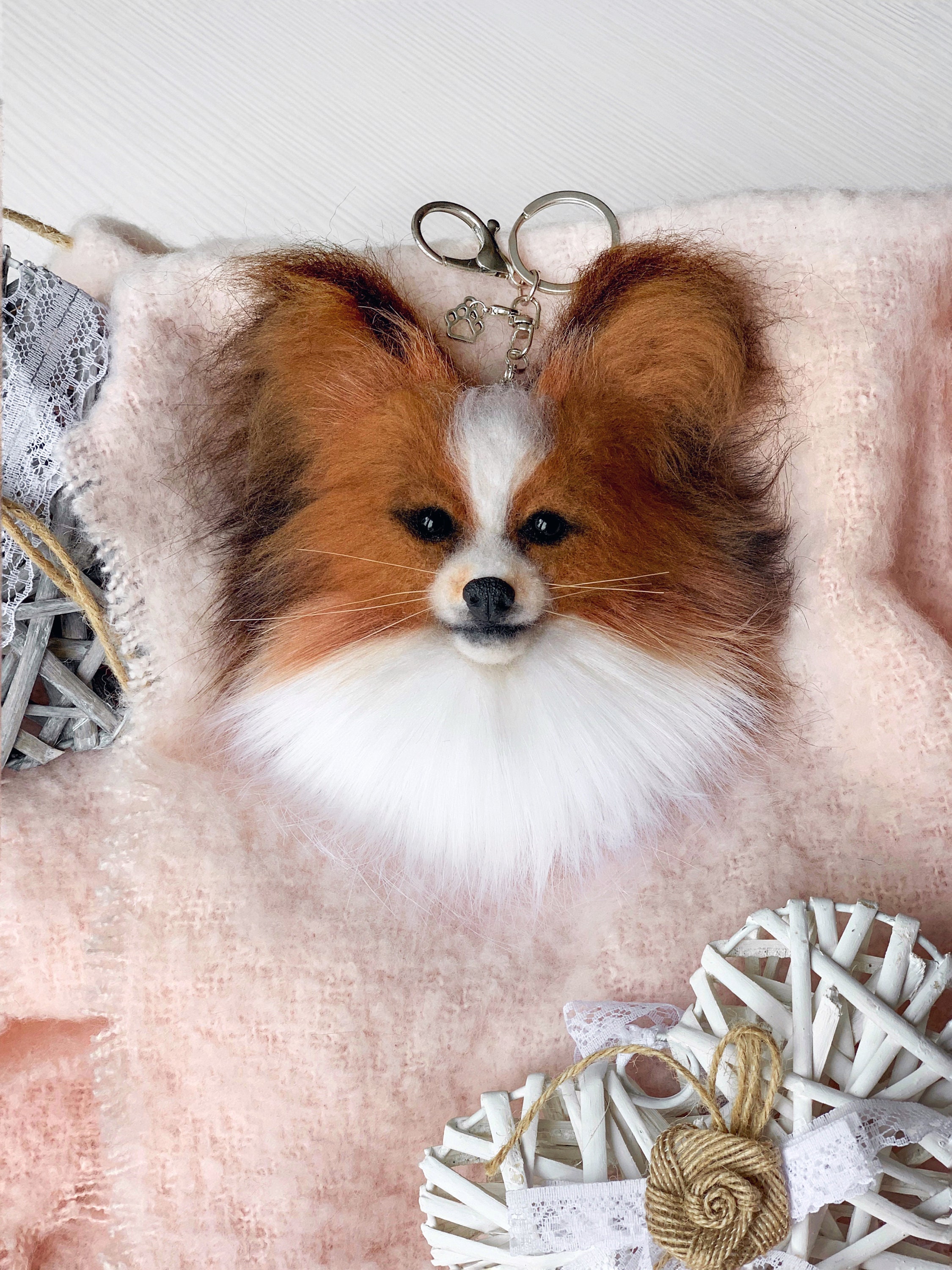 CUSTOM DOG KEY Chain Portrait From Photo Dog Face Charm Dog - Etsy