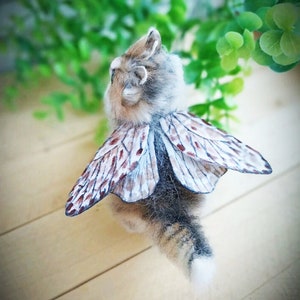Winged MINIATURE CAT, Cat Plushie, Custom Kitten or Puppy With Wings ...