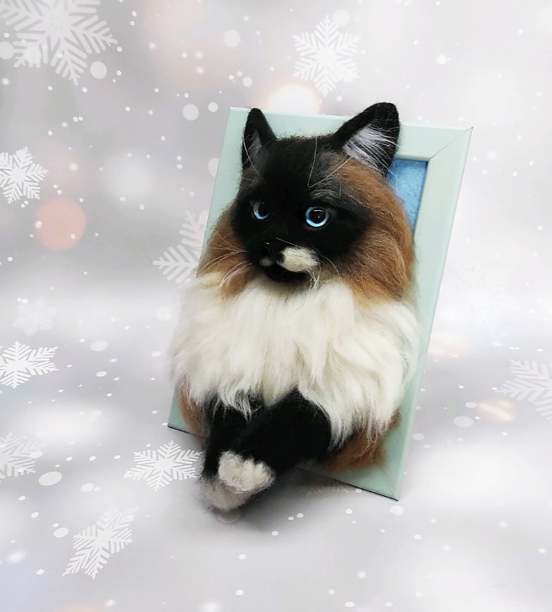 CAT PORTRAIT, CUSTOM Cat Portrait, 3D Felt Cat , Personalized Cat ...