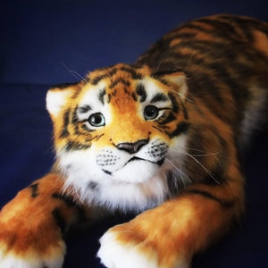 BIG TIGER Plushie Made to Order, Stuffed Tiger, 3D Realistic Tiger ...