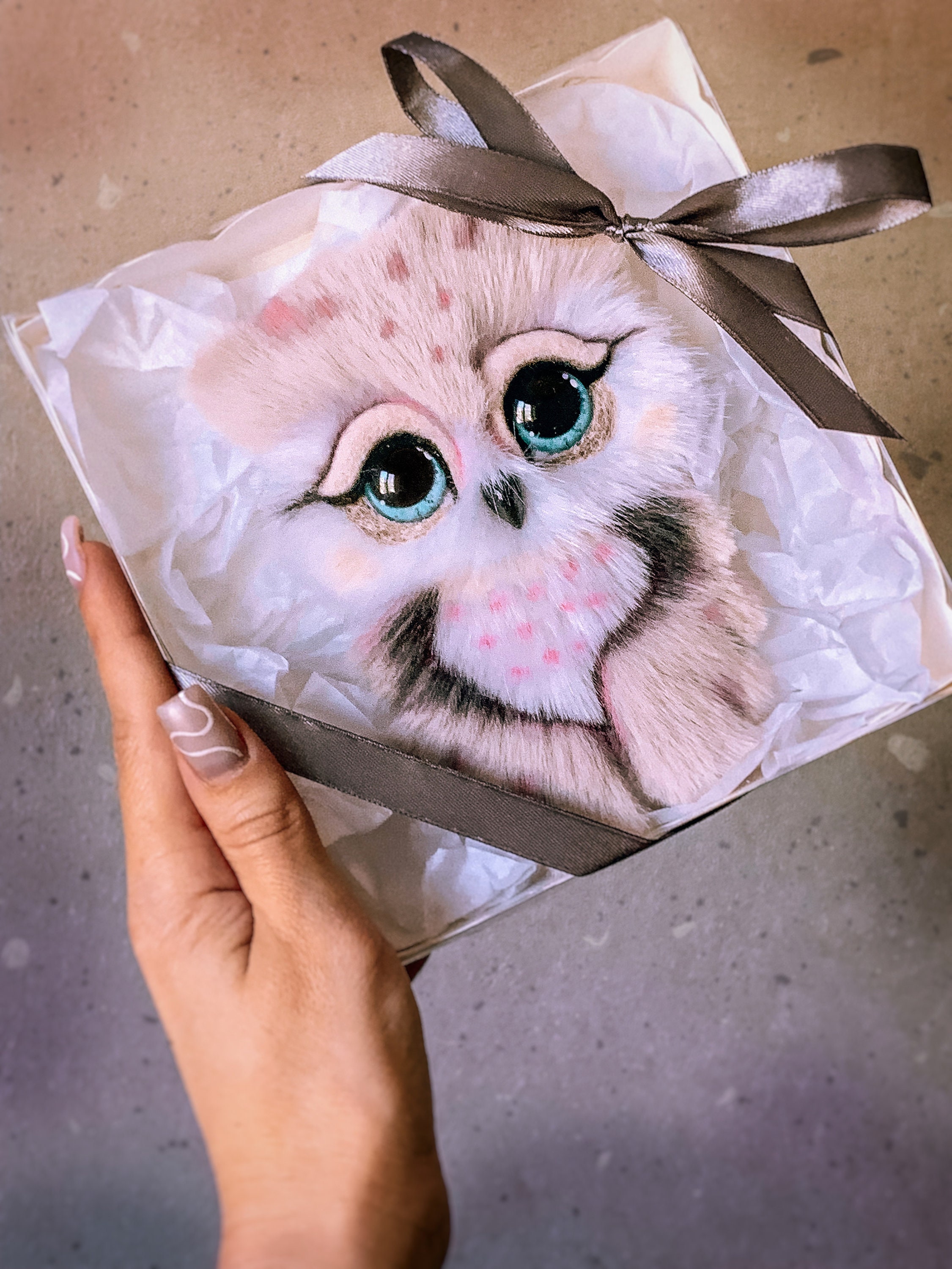 OWL BROOCH From PHOTO Owl Face Brooch Owl Portrait Brooch - Etsy