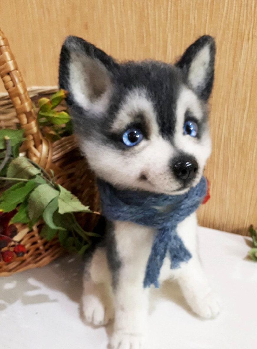 HUSKY PUPPY STATUE Gift for Dog Lovers Husky Dog Lover Gift - Etsy