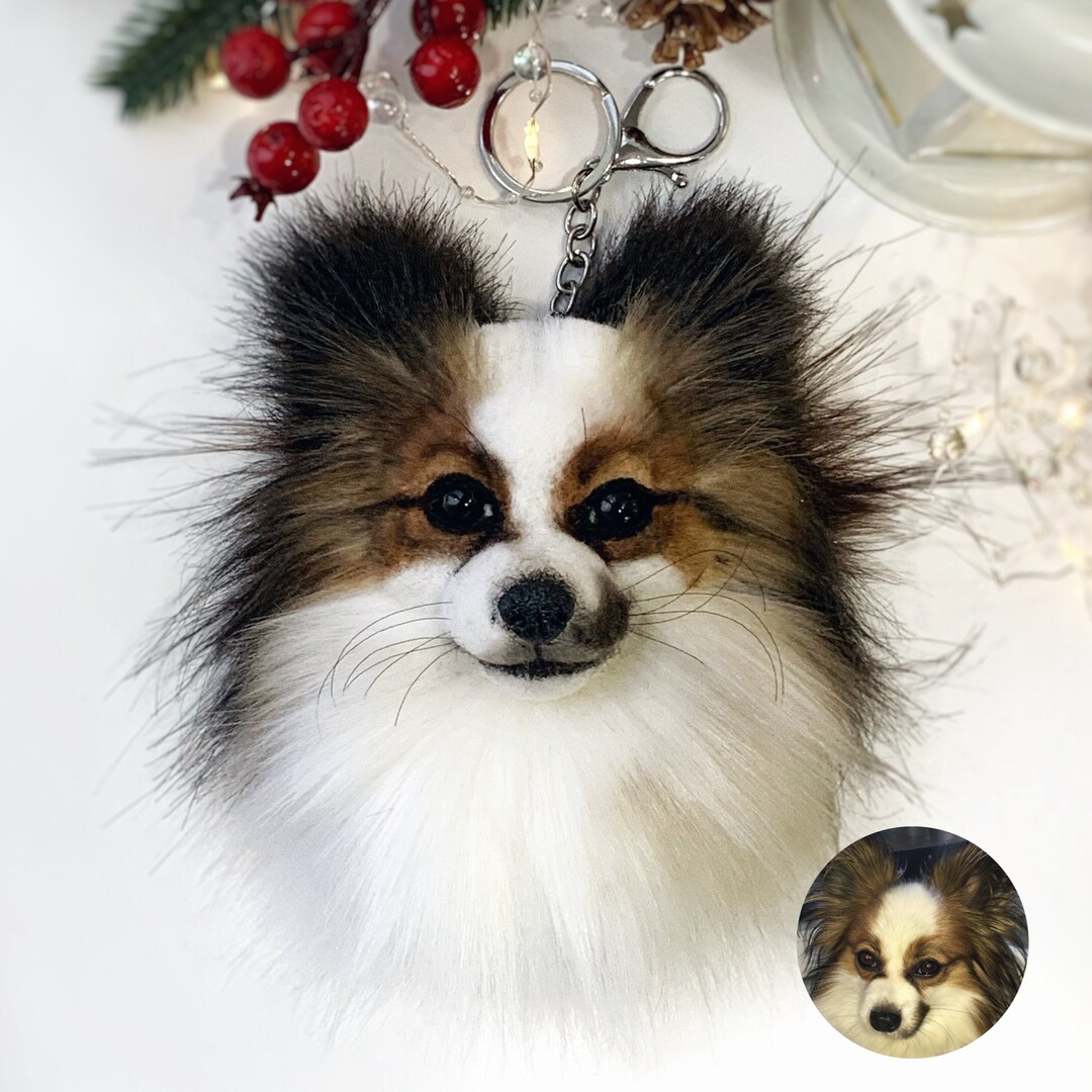 CUSTOM DOG KEY Chain Portrait From Photo, Dog Face Charm, Dog Portrait ...