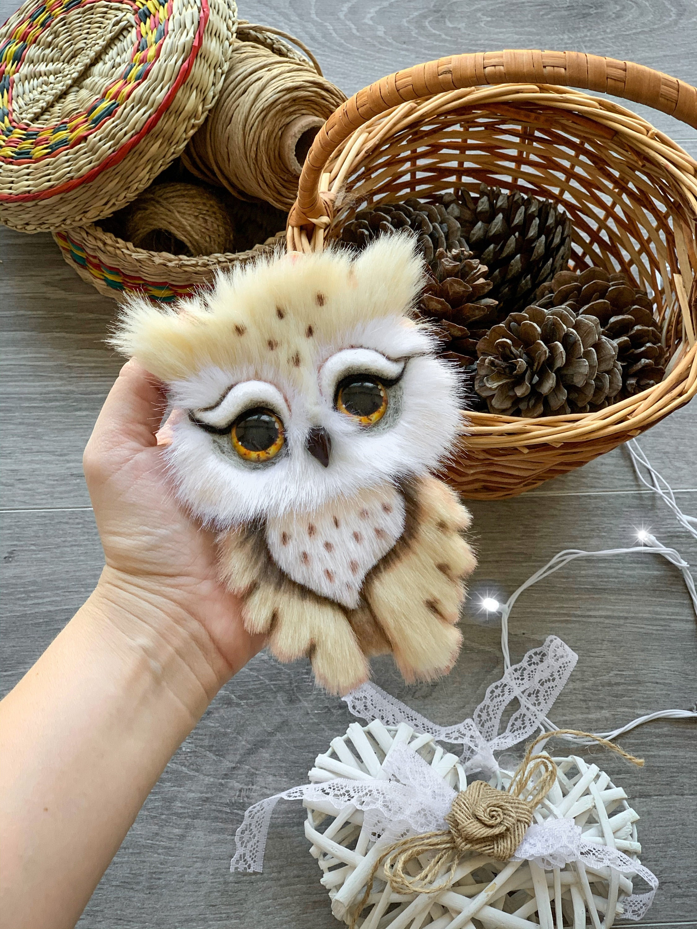 OWL BROOCH From PHOTO Owl Face Brooch Owl Portrait Brooch - Etsy