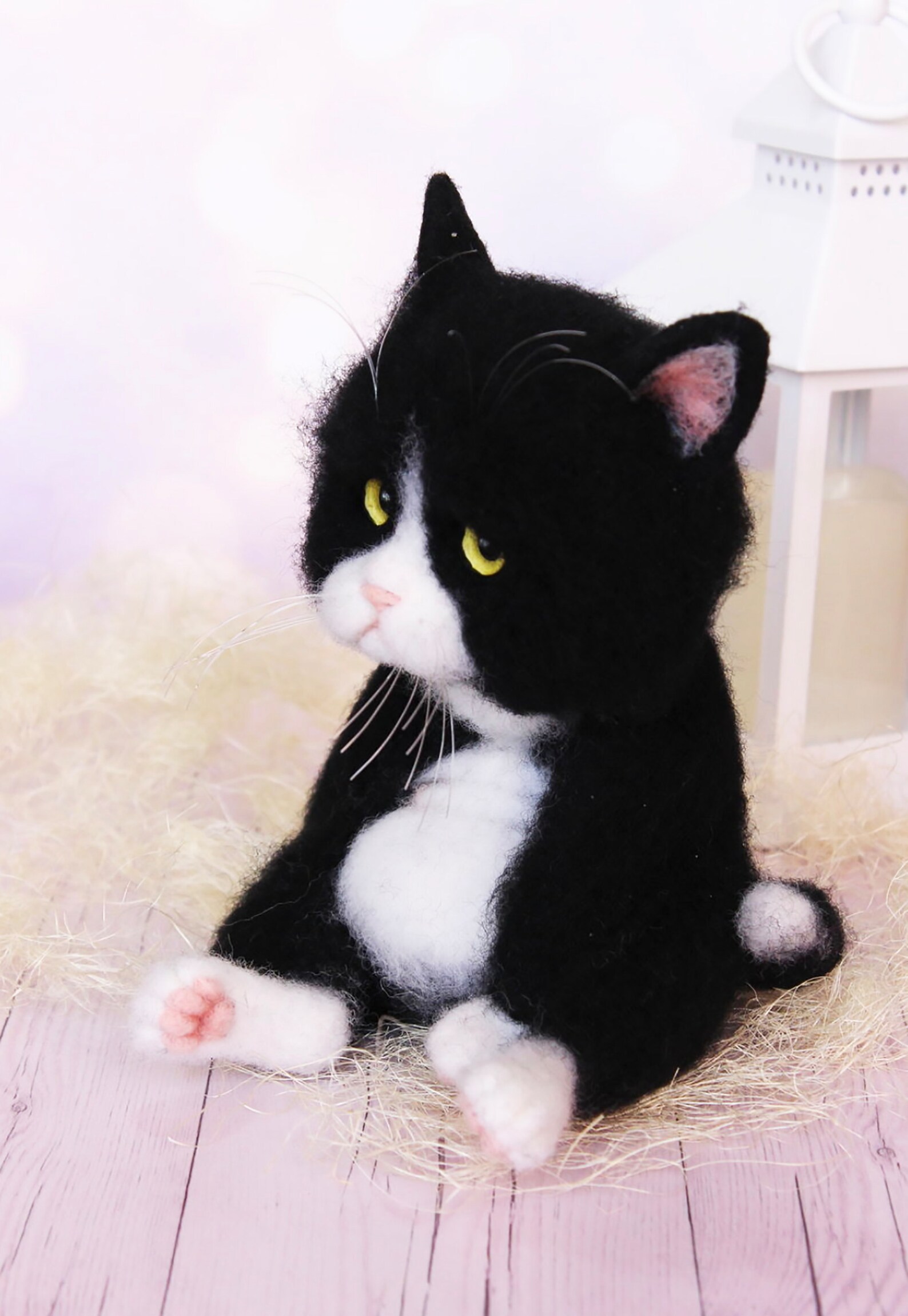 SAD CAT PHIL Needle Felted Cat Needle Felted Animal Felted - Etsy