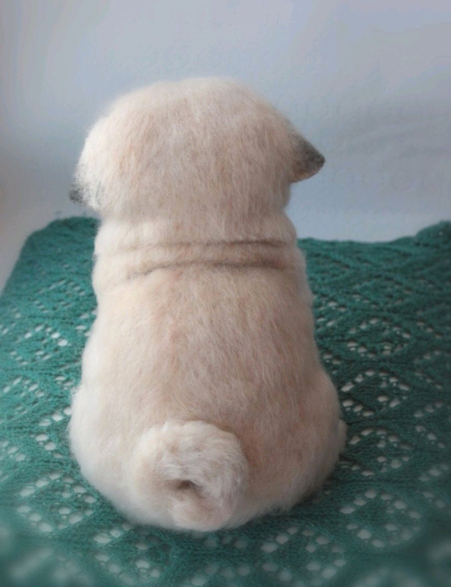 Custom Needle Felted Dog PUG, Felted Pug, Dog Statue, Custom Pet ...