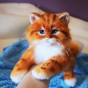 PLUSH KITTY, Plush Toy, 3D Realistic Cat Plushie, Plush Toy, Gift for ...