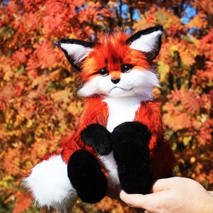 FOX PUPPY Plushie Made to Order, Stuffed Fox, 3D Realistic Art Doll, 3D ...