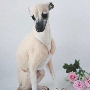 Needle Felted Dog GREYHOUND, Needle Felted Animal, Custom Felted Dog ...