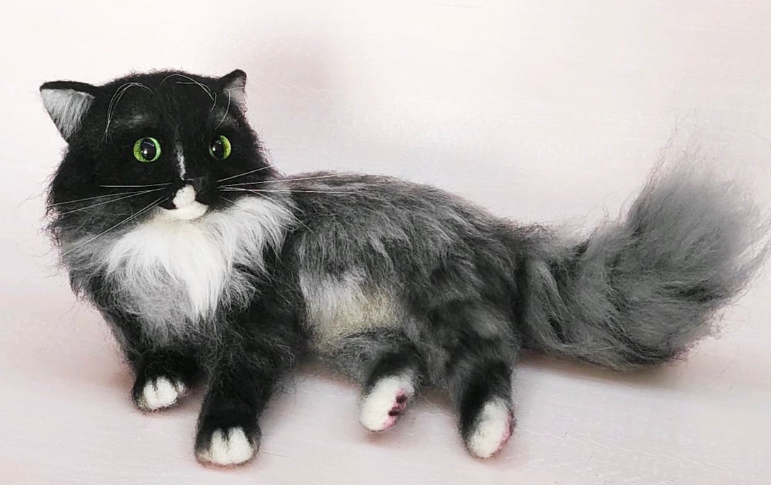 CUSTOM CAT Loss Gift, Cat Memorial, 3D Cat Sculpture, Stuffed Cat, Cat ...