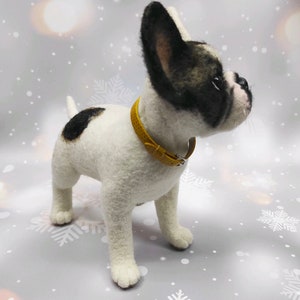 Needle Felted Dog, Felted Bulldog Puppy, Felt French Bulldog, Custom ...