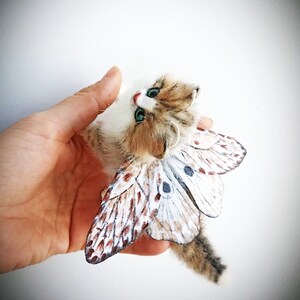 Winged MINIATURE CAT, Cat Plushie, Custom Kitten or Puppy With Wings ...
