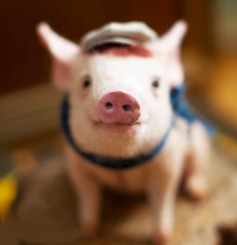 Needle Felted Cute PIGLET, Felted Pig, Felt Baby Pig, Pig Felt, Pig ...