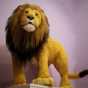 The LION KING, BIG Lion Plushie, Stuffed Animal, 3D Realistic Lion ...