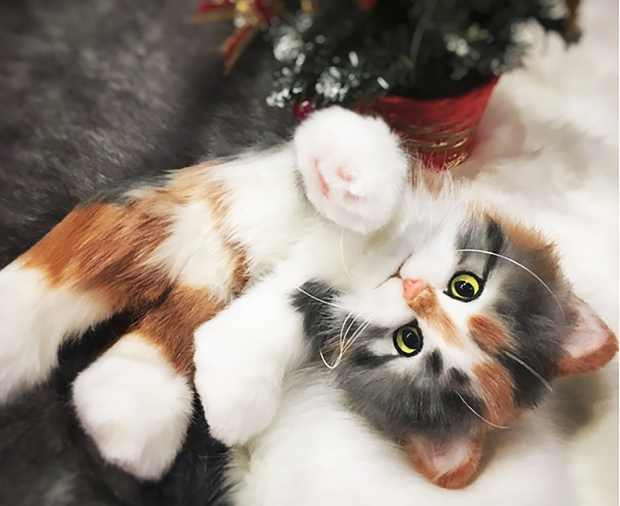 CUSTOM KITTEN Plush Toy, 3D Realistic Cat Plushie, Stuffed Cat, Plush ...