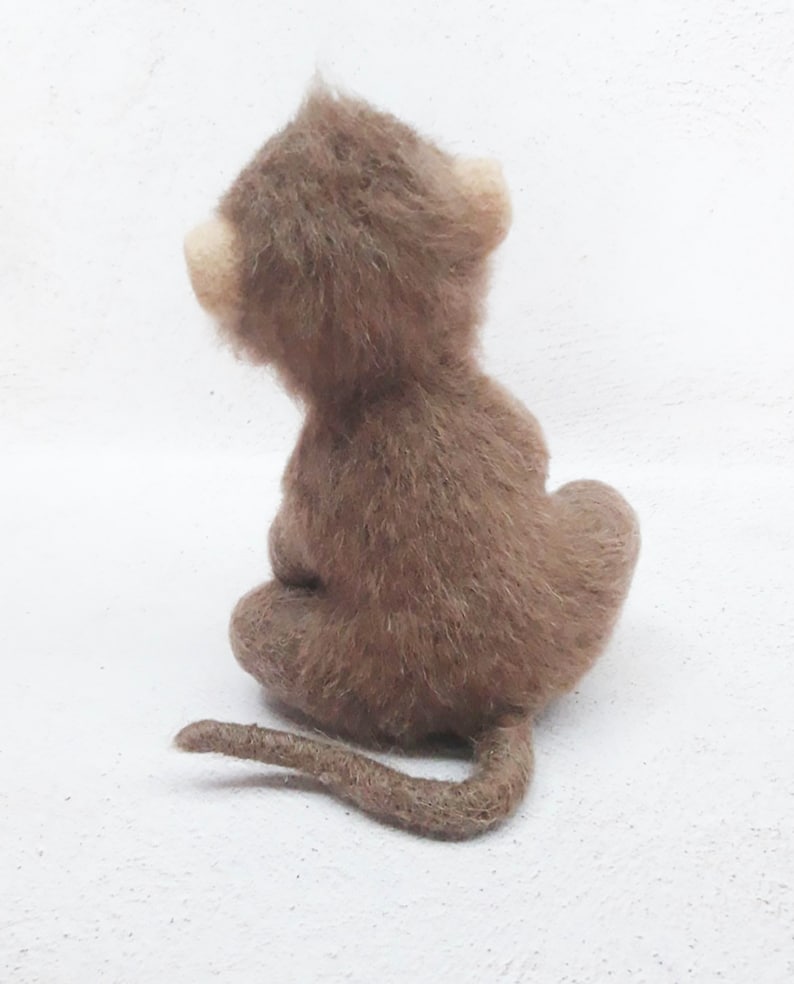 Felted Baby Monkey Needle Felt Monkey Figurine Wool Monkey - Etsy