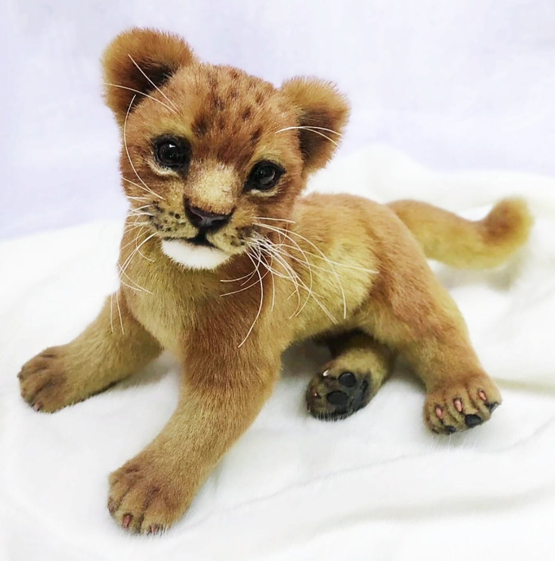 LION CUB Plush Toy, Stuffed Toy Tiger, Custom Plush Toy, Cat Lover Gift ...